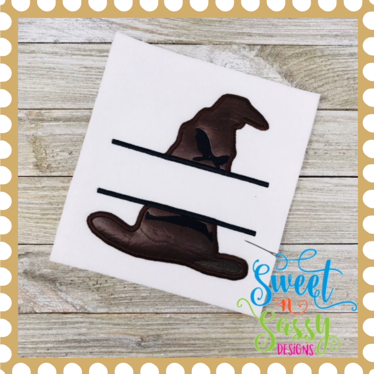 Sorting Hat Split Applique Design Sweet N Sassy Designs